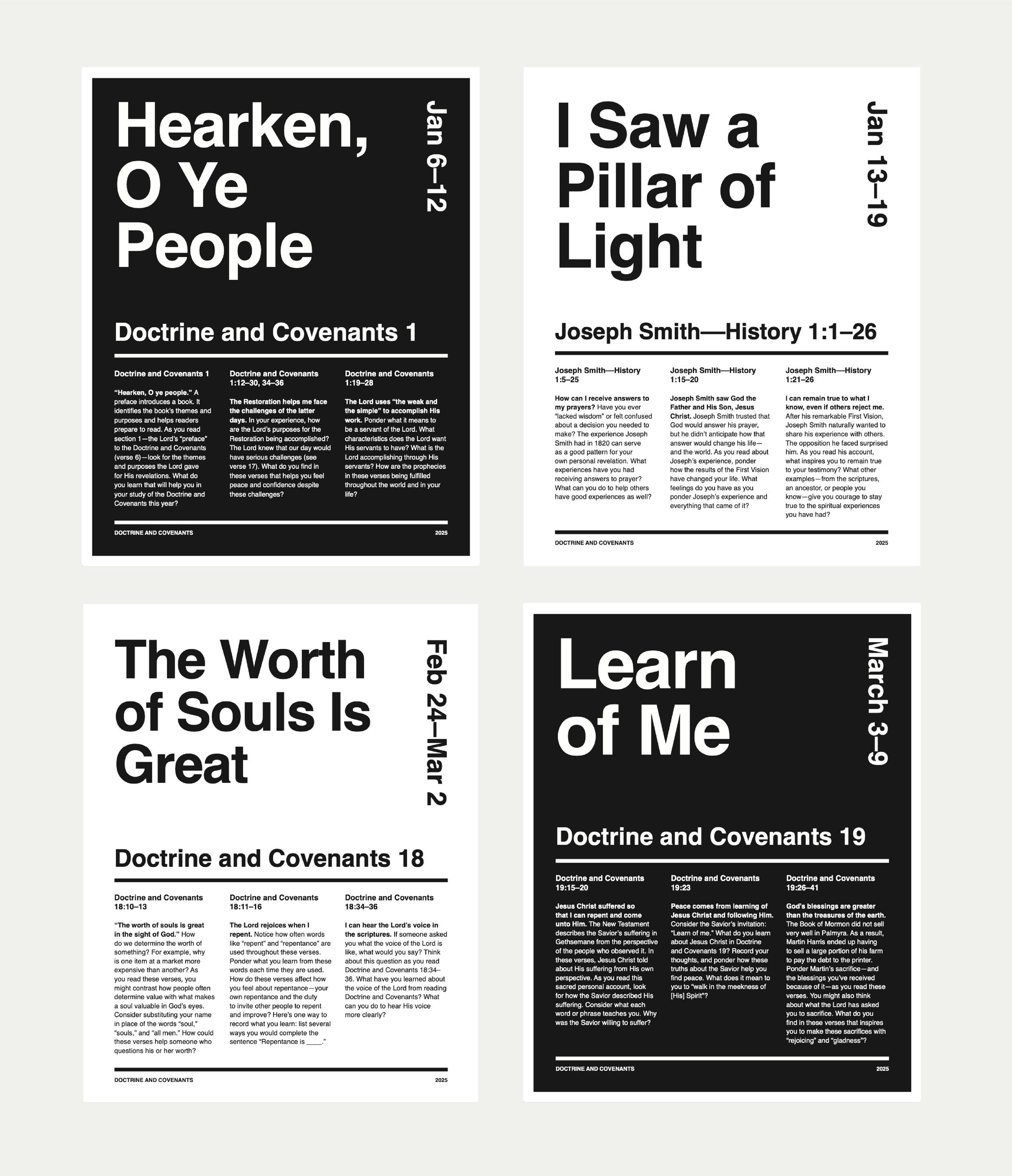 2025 Doctrine and Covenants Poster Pad – Good News Brand